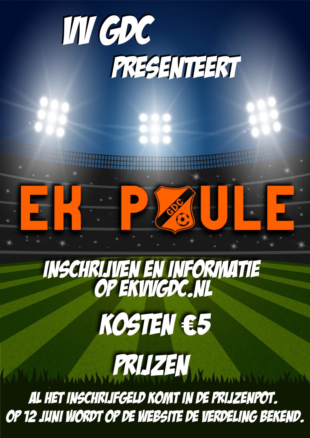 Eindstand EK-poule GDC - vv GDC